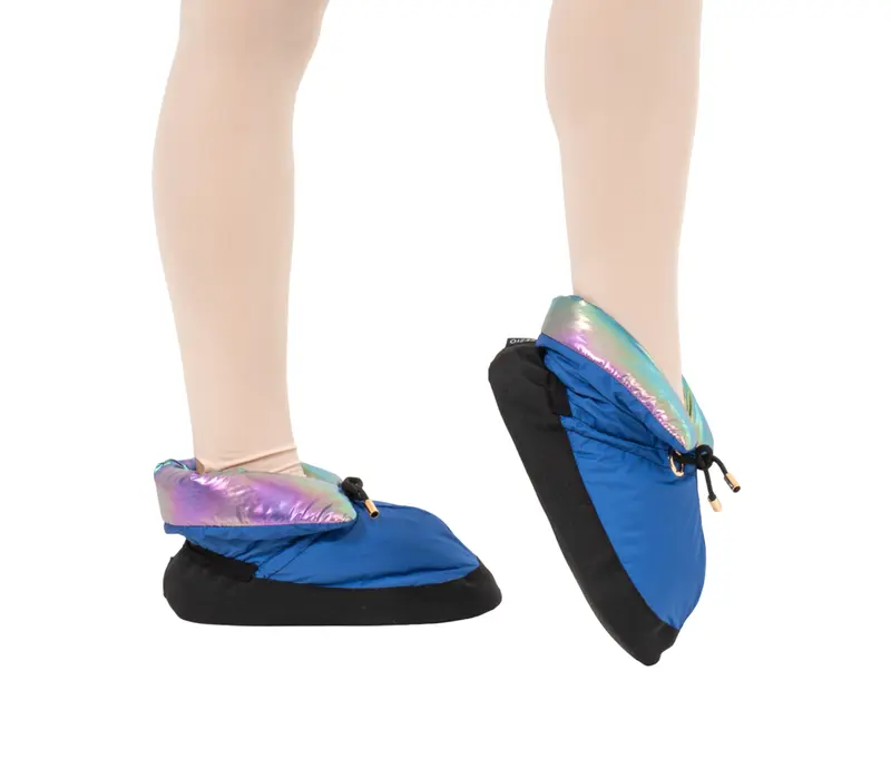 Capezio Mini Glam Warmup booties, dívčí zahřívací obuv - Metalic dúha ...