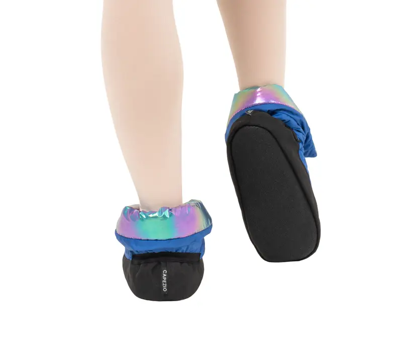 Capezio Mini Glam Warmup booties, dívčí zahřívací obuv - Metalic dúha ...